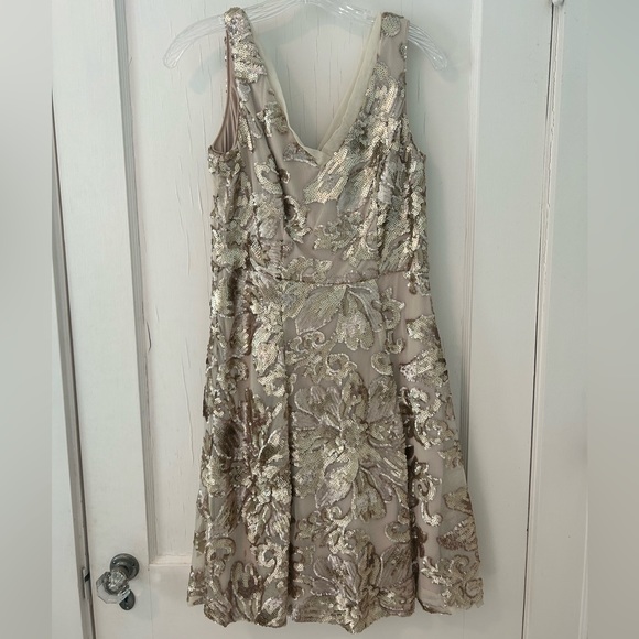 MARINA | Dresses | Marina Gold Sequin Cocktail Dress | Poshmark